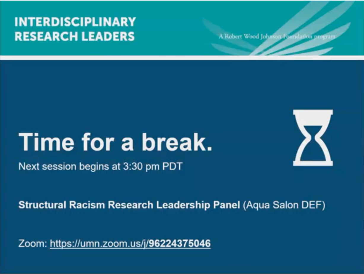 (#IRLHybrid22) - Structural Racism Research Leadership Panel (Day 1 ...